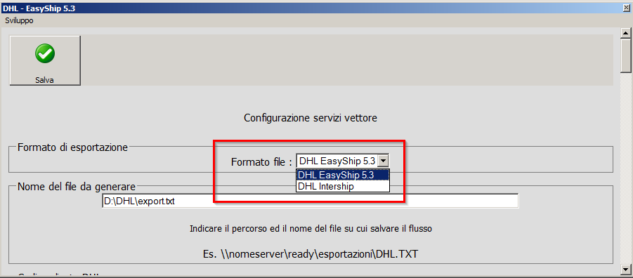 DHL Easyship / Intraship - Ready Pro - Manuale utente DHL Easyship / Intraship - Ready Pro - Manuale utente