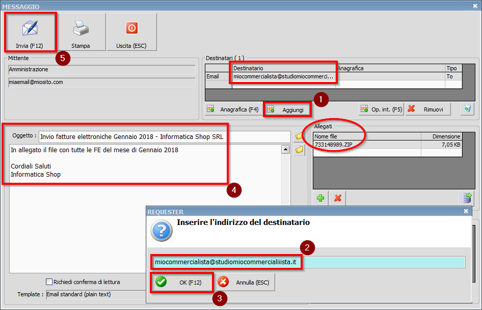 Esportazione massiva dei file XML generati - Ready Pro - Manuale utente