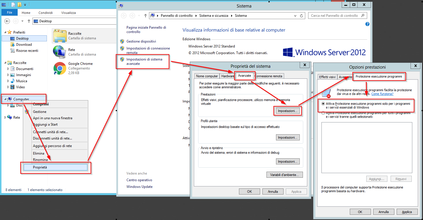 Installazione su sistemi Windows Server 2012 - Note tecniche - Ready ...
