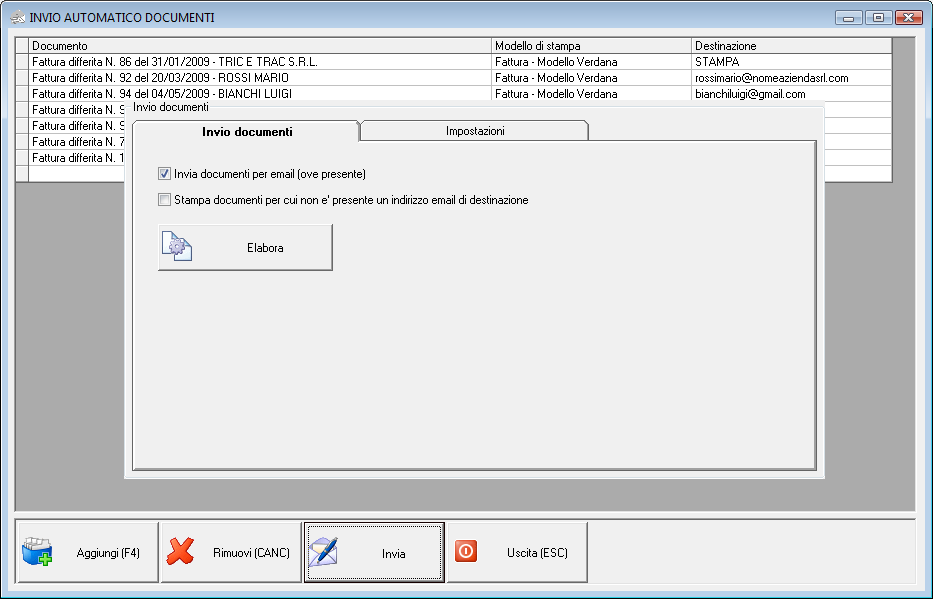 Invio automatico documenti - Ready Pro - Manuale utente