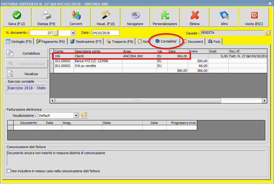 Codici di conto Mastro clienti e fornitori - Ready Pro - Manuale utente