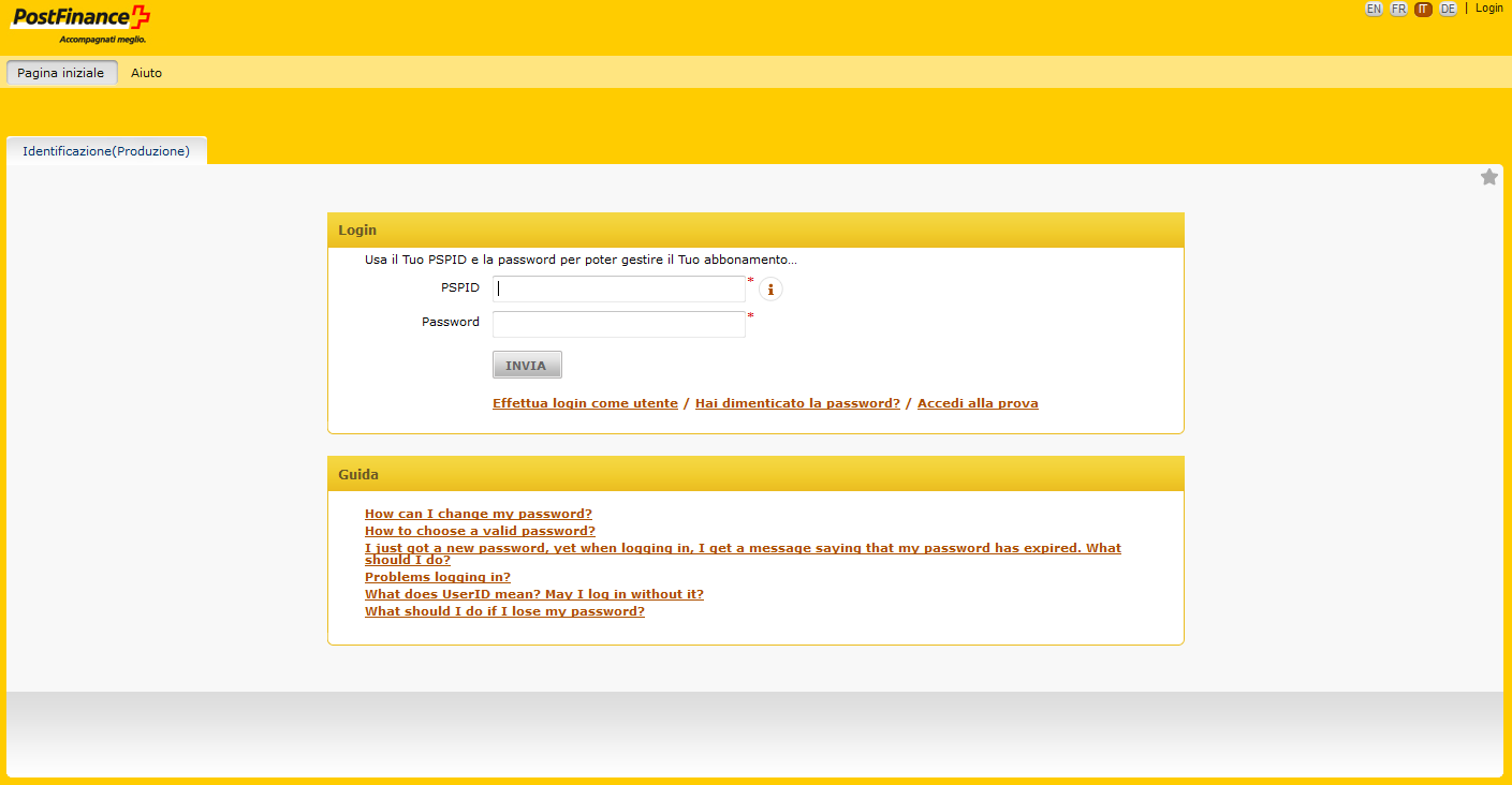 Plugin PostFinance e-Commerce Base - Ready Pro - Manuale utente