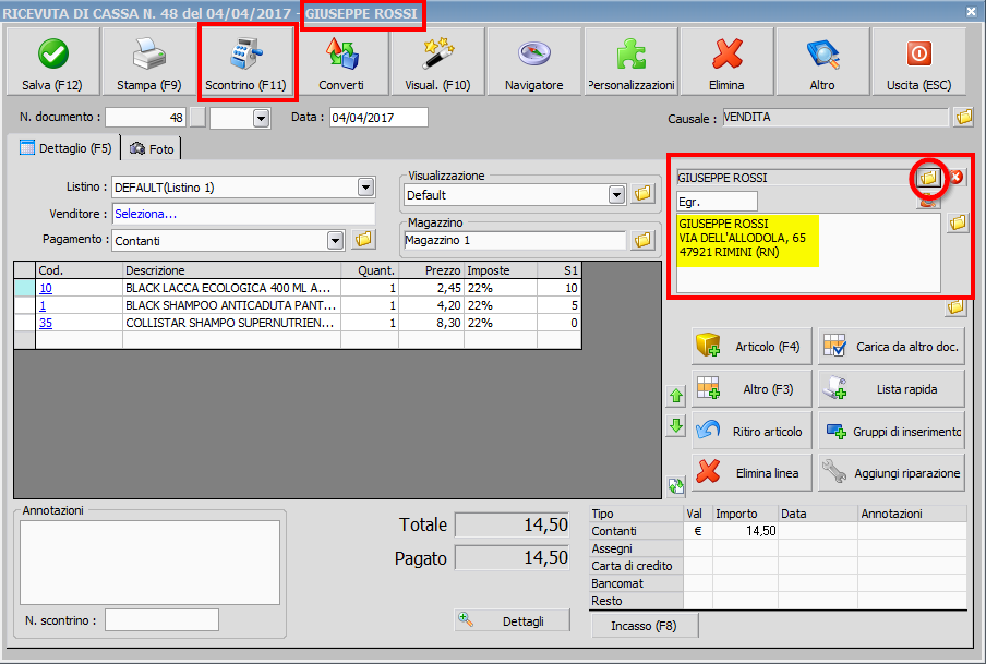 Scontrino parlante (stampa del codice fiscale sullo scontrino) - Ready ...