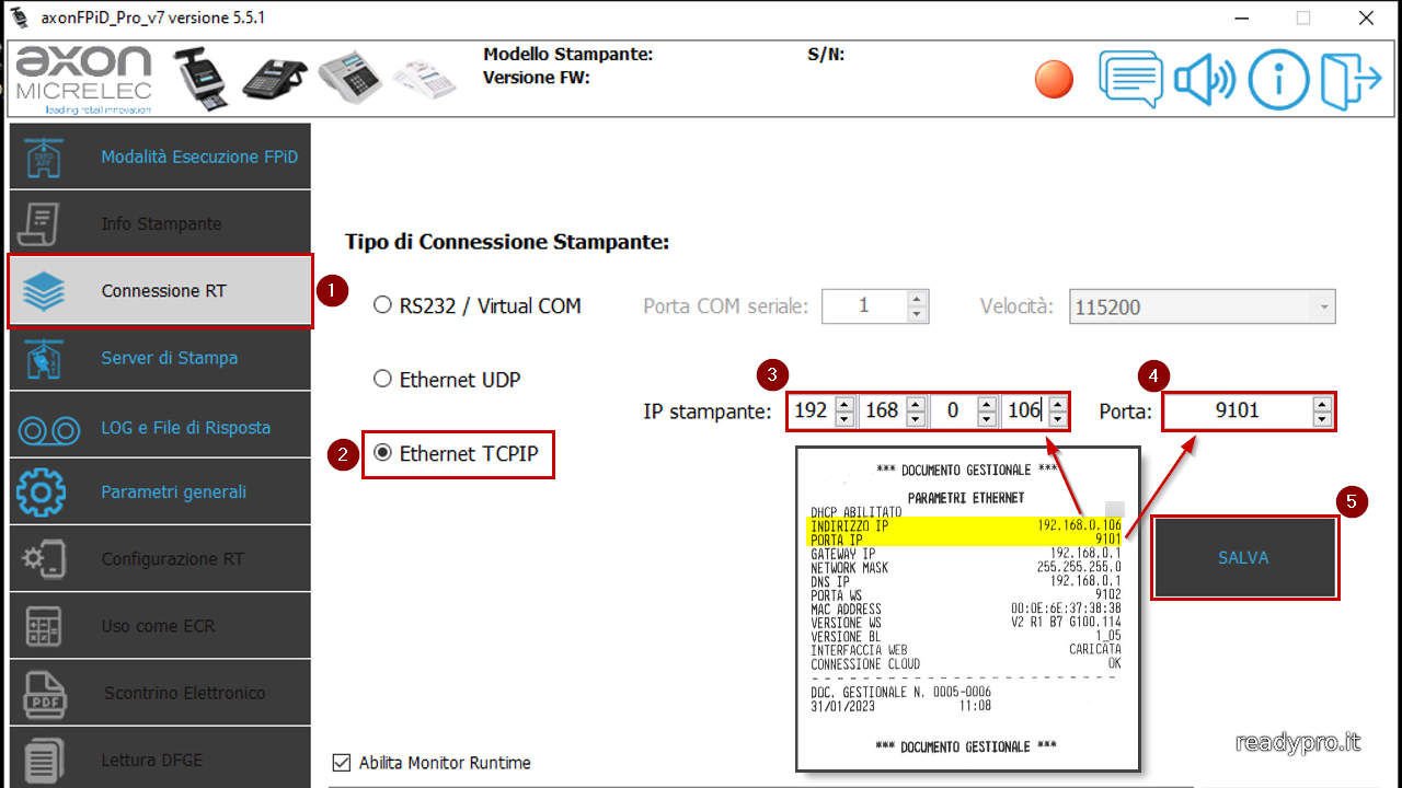 Axon Micrelec Hydra II (modalità RT) - Installazione - Ready Pro ...