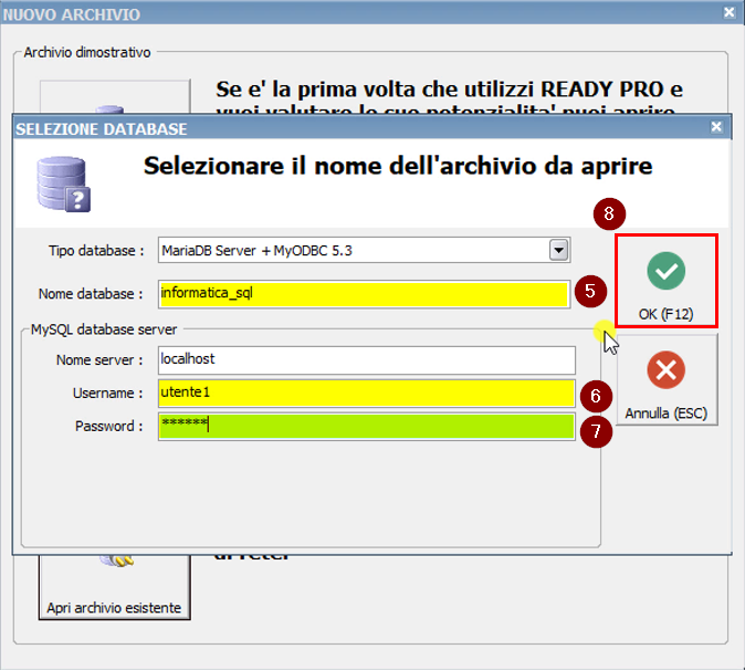 Configurare gli utenti sul database MariaDB - Ready Pro - Manuale utente