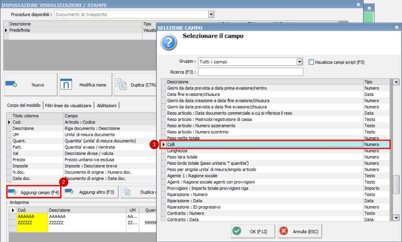 Gestione del numero di colli e calcolo automatico del totale - Ready ...
