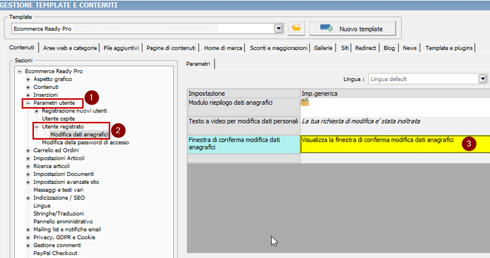 Gestire le richieste modifiche dei dati anagrafici dei clienti nel ...