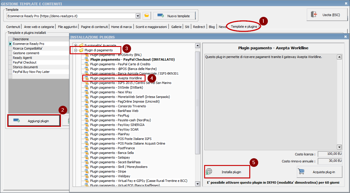 Plugin Axepta Worldline - Ready Pro - Manuale utente